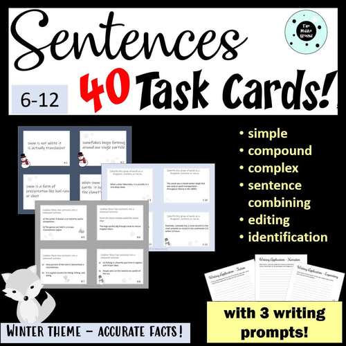 40 Revising and Editing Task Cards with Writing Prompts - STAAR - TEST PREP