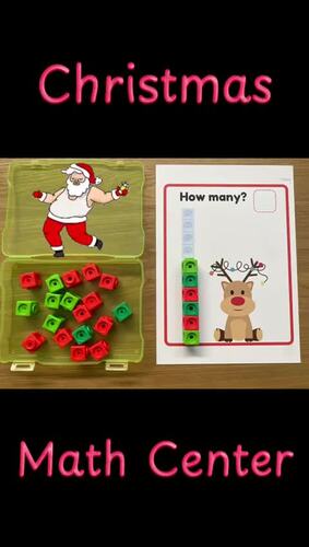 15 Snap Cube Activities Christmas Winter math Center - Non Standard ...