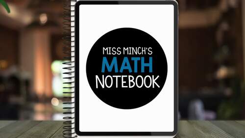 Math Notebook Kit | Editable Interactive Math Notebook Templates