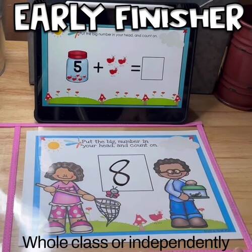 Counting On within 10 Activities Kindergarten Simple Addition with Pictures