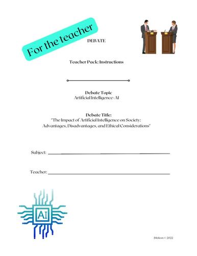 Artificial Intelligence-AI: COMPLETE DEBATE by Josephine's EFL Classroom