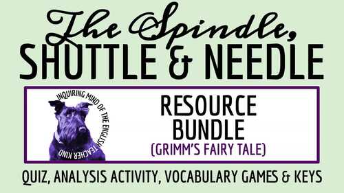 "The Spindle" Quiz, Analysis Worksheet & Vocabulary Games | Grimm's ...