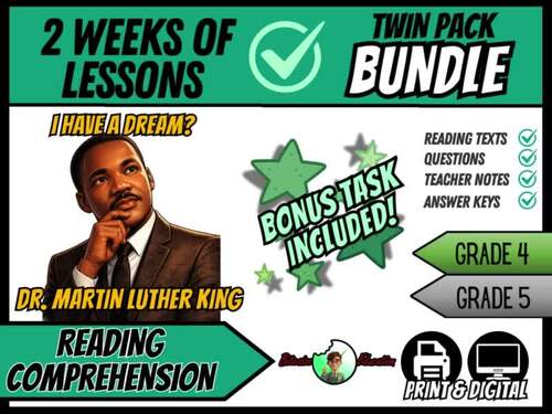 MLK Legacy & Civil Rights Movement | Reading Comprehension | Bundle ...