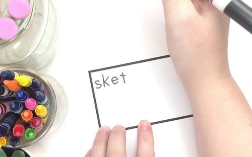 Student Made School Supply Labels for Co-Created Classroom Decor