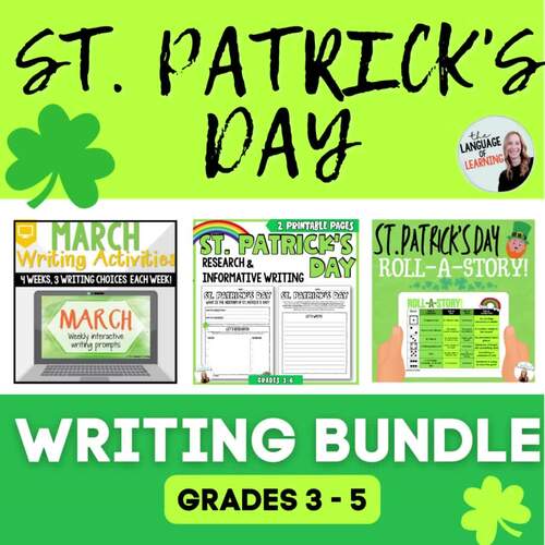 St. Patrick's Day Activity Bundle | Writing Activities for St. Patrick ...