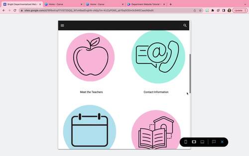 Google Sites Department Website - Pastel by Prepped in Primary | TPT