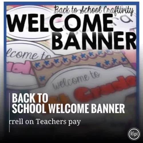 Back to School Welcome Banner by Savvy Teaching Tips | TPT