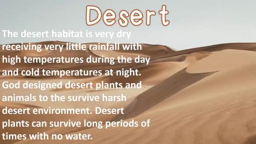 Distance Learning Desert Habitat Lesson for SeeSaw | TPT
