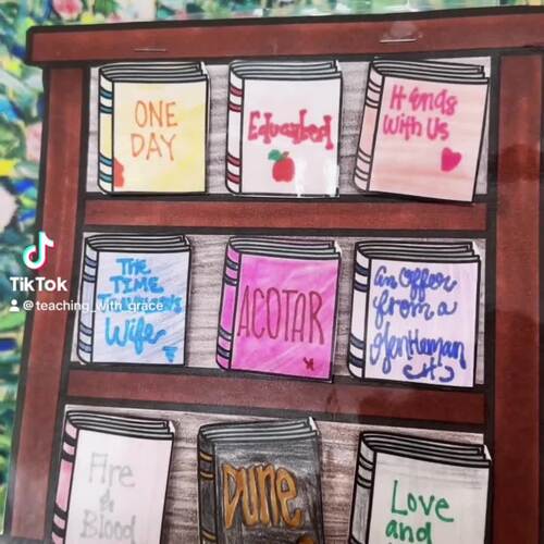Bookcase Reading Craft by Teaching with Grace Ann | TPT