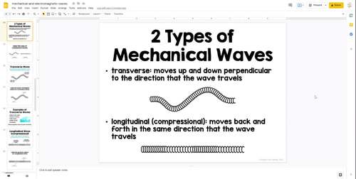 Mechanical and Electromagnetic Waves Digital Interactive Lesson | TpT
