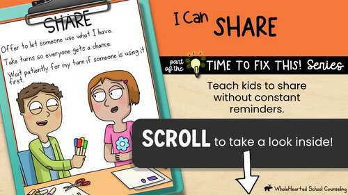 Sharing & Conflict Resolution SEL Lesson | K-3 Taking Turns Social ...