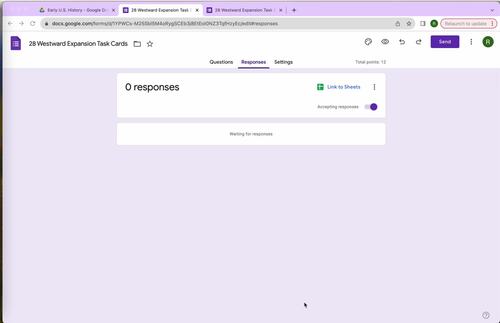 Manifest Destiny & Westward Expansion Online Task Cards by Coach S ...