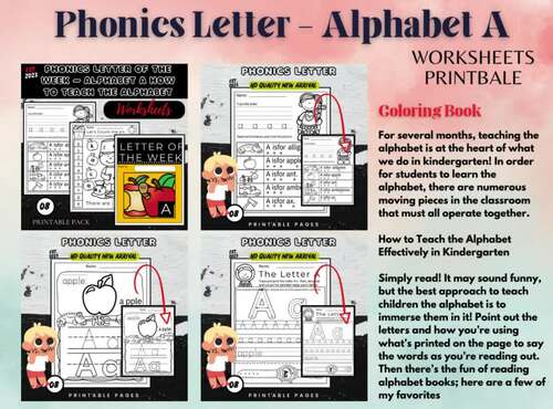 Phonics Letter of The Week – Alphabet A How to Teach the Alphabet