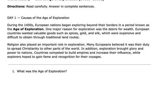 World History Emergency Substitute Plans – COMPLETE COURSE BUNDLE ...