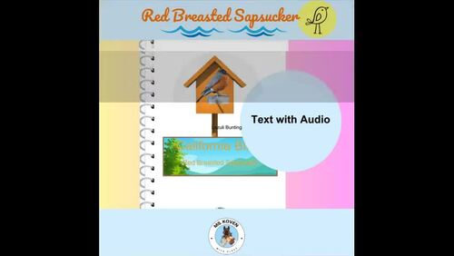 California Bird Study: Red-Breasted Sap Sucker Workbook, 5th/6th Grade