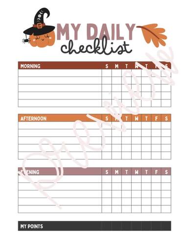Christmas Routine Checklist | Daily Checklist | Classroom Routine Checklist