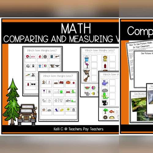 Comparing Weight Activities for Heavier or Lighter Objects | Heavy and ...