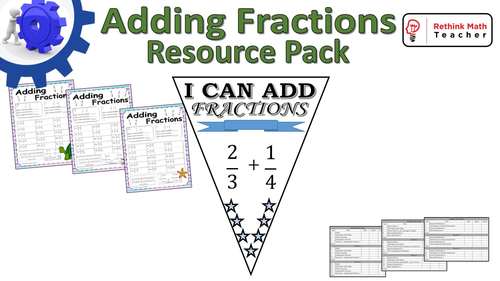 Adding Fractions with Uncommon Denominators - Learning Stations ...