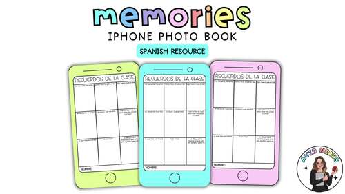 Spanish End of Year | iphone Memories Photo Book | Bulletin Board or ...