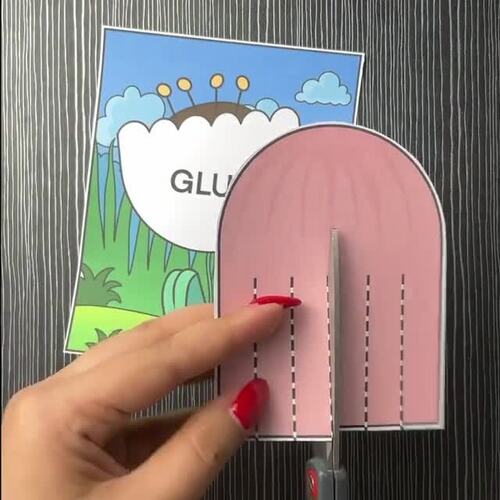 Cut out paper craft for kids, Add color to the flower by Activity ...