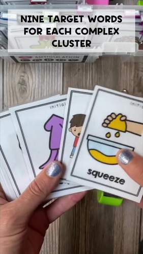 Complex Cluster Cards for Speech Therapy by Laura G SLP | TPT