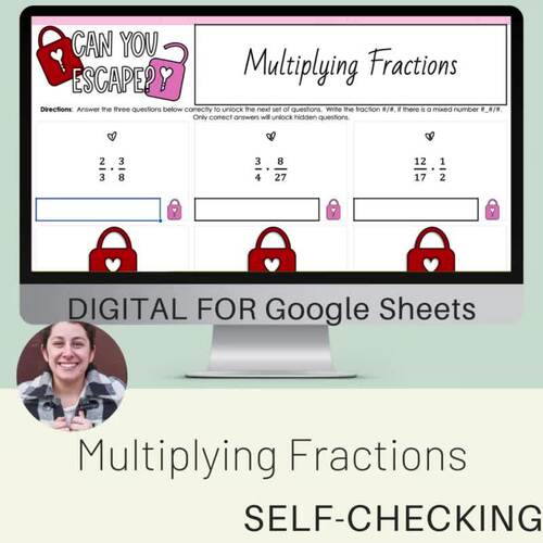 Multiplying Fractions: Escape Room (Valentine's Day Edition) | TPT