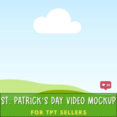 St. Patrick's Day Themed Video Template For TPT Sellers Product Preview