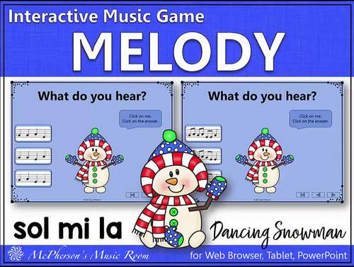 Solfege | Winter Music | Sol Mi La Interactive Melody Game {Dancing ...