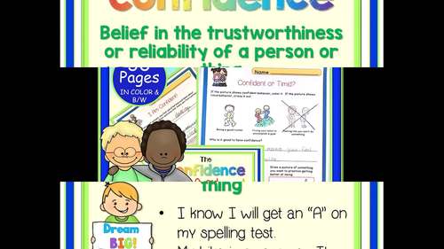 CONFIDENCE BUILDING Activities and Lessons - Character Education