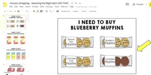 Life Skills - Grocery Shopping - Special Education Reading - GOOGLE ...