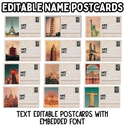 Travel Birthday Bulletin Board: Editable Travel Birthday Bulletin Board