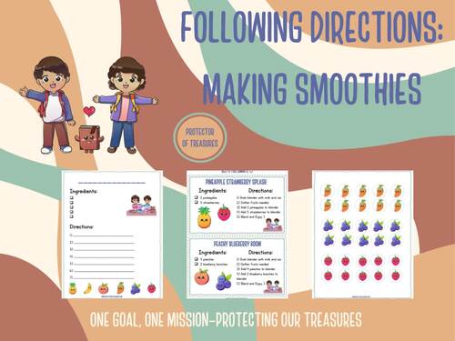 Following Directions with Embedded Concepts | Printable and No-Prep Digital