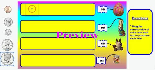 Easter Fun With Counting Coins/Money Skills - Digital Activity Distance ...