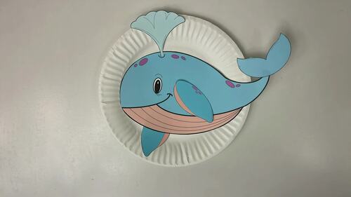 Whale Paper Plate Craft by Fun with Speech Therapy Teacher | TPT