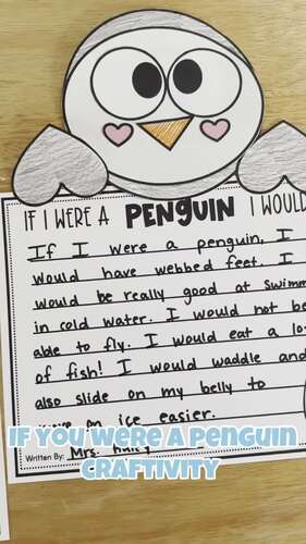 If I Were a Penguin Writing Craftivity | Penguin Craft by Mrs Haleys ...