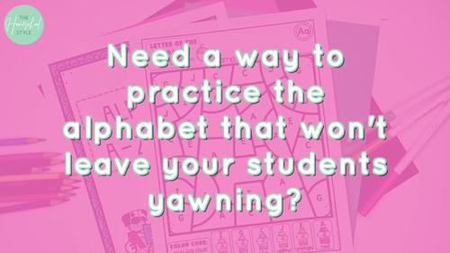 Uppercase Color by Letters Worksheets Kindergarten Preschool Coloring ...