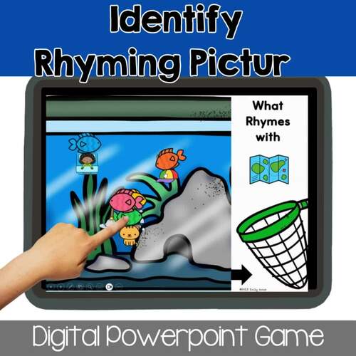 Aquarium Rhyming Digital Phonics Games with Pictures and Words by Emily ...