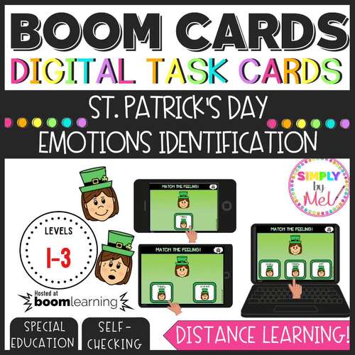 St. Patrick's Day Emotions l Boom Cards™ l Interactive PDF l Differentiated