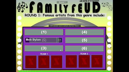 Soul Music Genre Family Feud (12/20) - fun, engaging review game