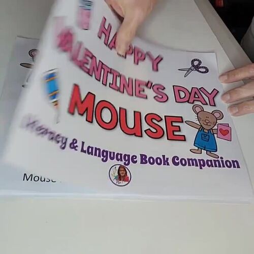Happy Valentine's Day Mouse Book Companion with Craft | TPT