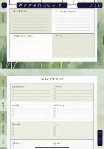 SLP Data Booklet for Digital Note Taking Green With Hyperlinks | TPT