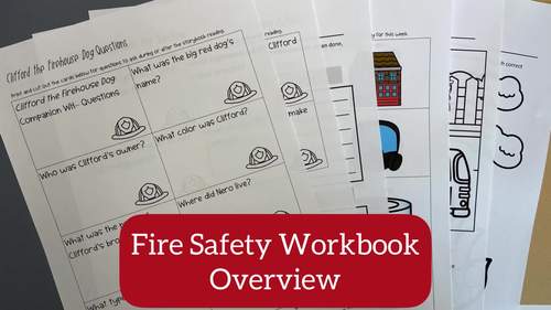 Fire Safety Themed Language and Articulation Workbook for Speech ...