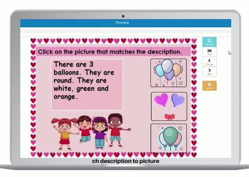 Valentine's Day - Match Descriptions with Adjectives to Pictures (Boom ...