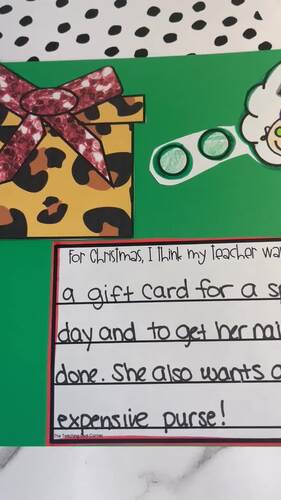 What My Teacher Wants For Christmas Writing Craft by The Teaching Diva ...