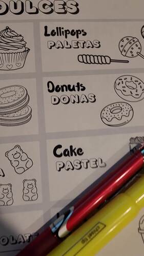 Sweet Treats in Spanish Coloring Page by Alternative Solutions | TPT