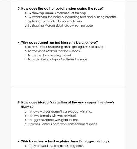 Character Analysis Reading Comprehension Passage & Questions | Middle ...