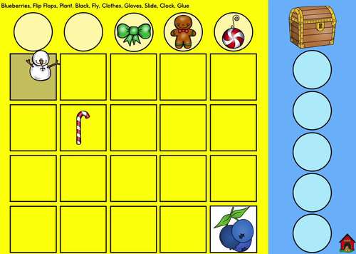 Digital Christmas Articulation Cariboo Game by Jennie's Speech Room