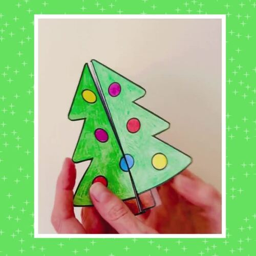 Life cycle of a Christmas tree conifer foldable sequencing activity cut ...