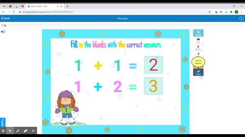 #mathcountdown2023 Doubles and Doubles Plus 1 to 20 Winter Math Boom Cards