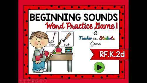 Beginning Sounds Bundle #1 by Teacher Gameroom | TPT